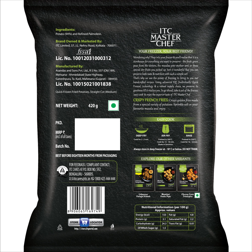 Crispy French fries ITC 420g – coldkart.com